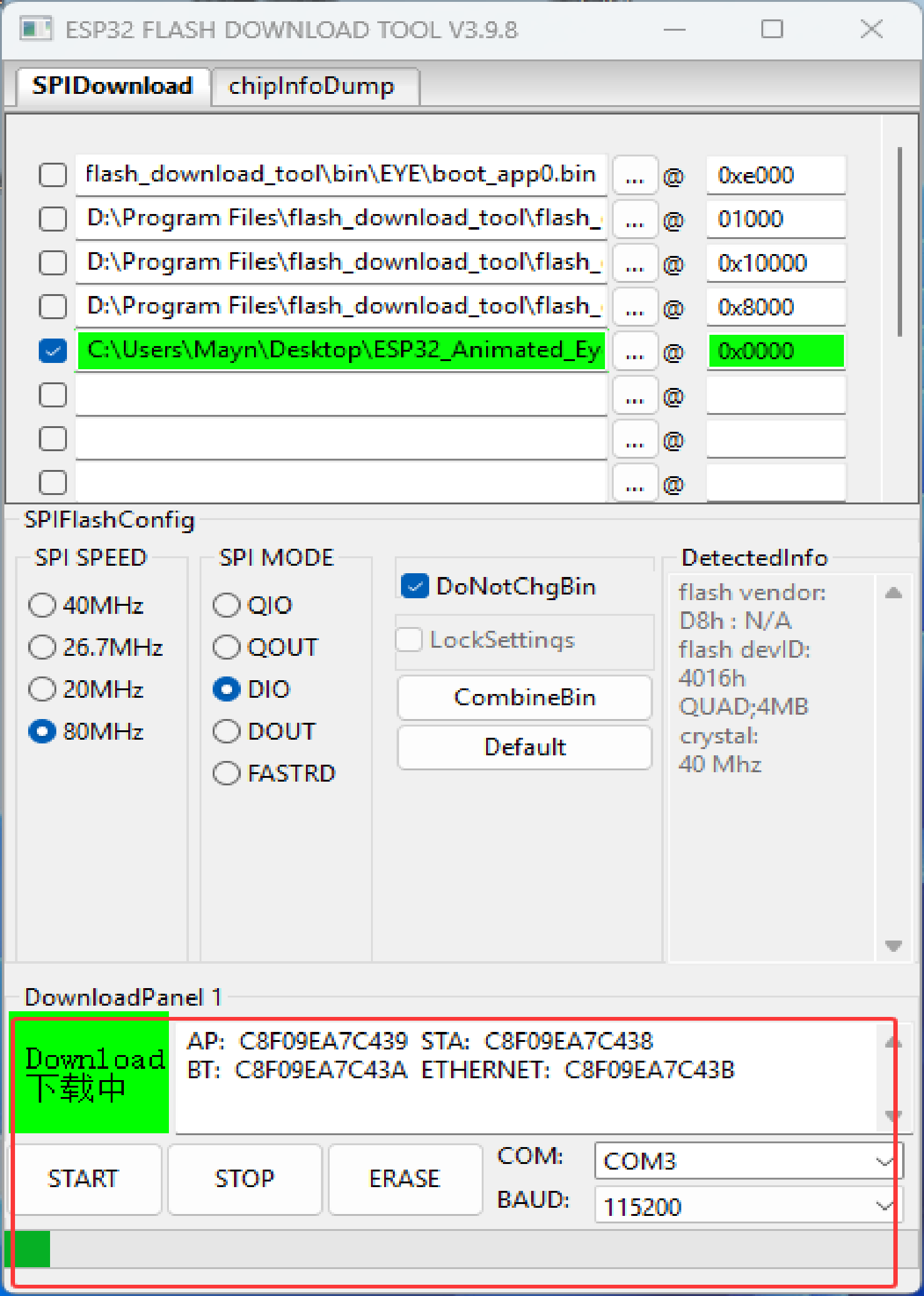 Burning firmware — ESP32_Animated_Eyes documentation